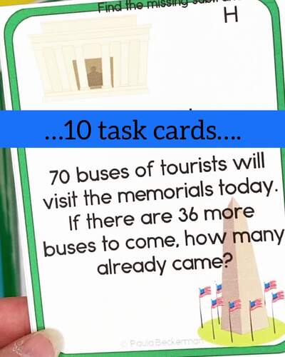 Addition & Subtraction Word Problems Within 100 Story Problems ...