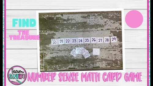 Number Sense Treasure Hunt: A Fun Multiplication Card Game by Team Santero