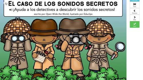 SPANISH Medial Sounds Boom Cards™ sonidos mediales by Open Wide the World