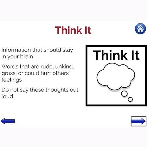 Social Filter: Think It vs. Say It BOOM CARDS™ by Bri-SLP | TPT