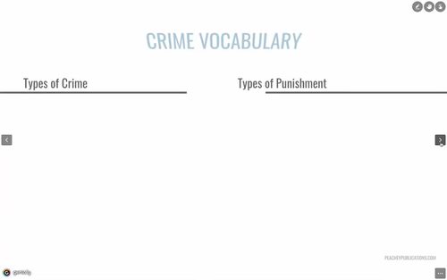 The Crime - Lesson Plan by Nik Peachey's ESL Online Publications