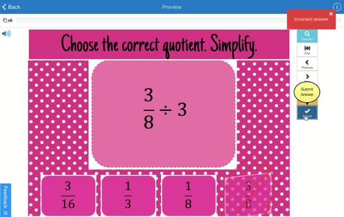 6th Grade Divide Fractions by Whole Numbers Task Cards | 6.NS.A1 | BOOM ...