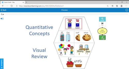 Simple Quantitative Instructions BOOM Cards by Petite Speech Geek