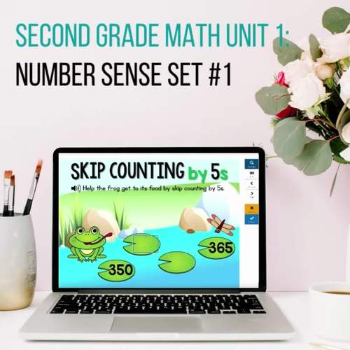 Number Sense / 2nd Grade Math Boom Cards Bundle by Tiny Teaching Shack