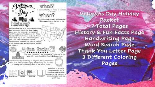 Veteran's Day Packet -Dyslexia font by Joy-Eli | TPT