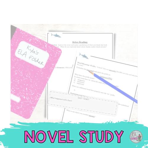 I Survived The Shark Attacks of 1916 Novel Study by LA Coach | TPT