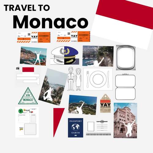Travel to Monaco! – Printable Pretend Travel Activity for Kids by ...