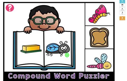 Compound Words DIGITAL Boom Cards by Sarah Paul | TPT