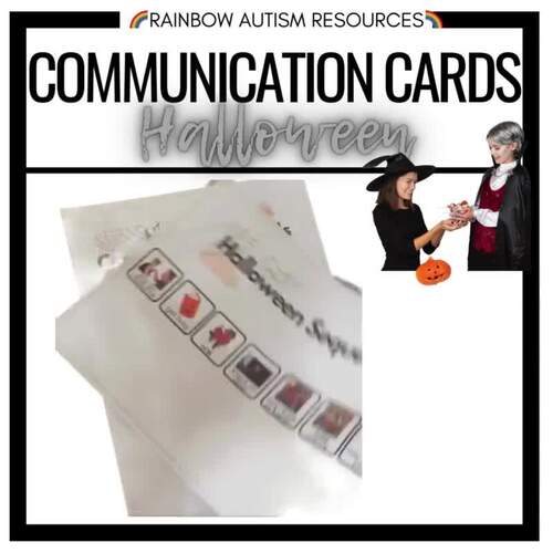 Halloween PECS Style Communication Cards & Trick or Treat Autism Visual ...