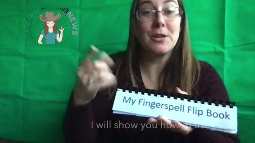 ASL Fingerspell Flip Book by A Deaf Education News | TPT