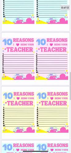 Printable Notes to Students from Teacher (I Love Being Your Teacher ...