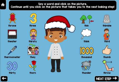 Christmas Baking - TH - Digital Articulation Game - PowerPoint & Boom ...