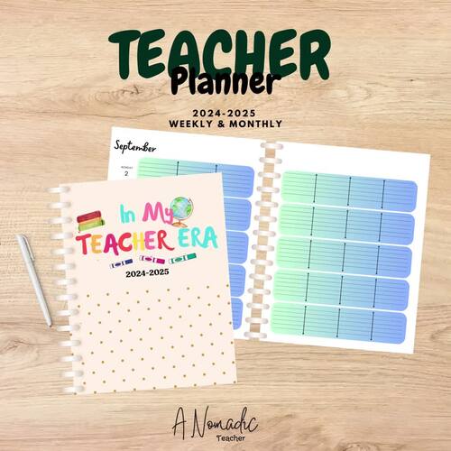 Swift Themed Teacher Planner | 24-25 Weekly Planner | Teacher Planner ...
