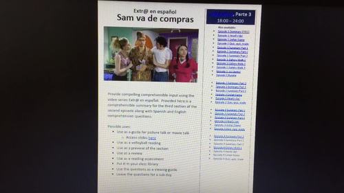 Extr@ en español Episode 2 Section 3 Summary with questions (Spanish Extra)