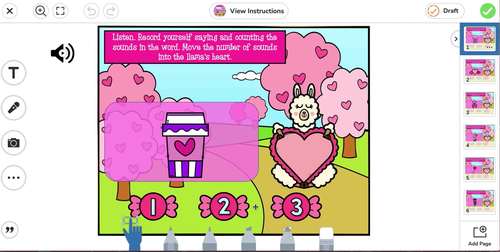 Seesaw Valentine's Day Phonemic Awareness Listening Activities | TPT