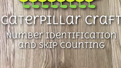 Caterpillar Craft for Spring, Summer, Activity with Skip Counting Math ...