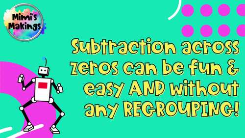 3rd & 4th - Differentiated Subtract Across Zeros Pixel Art - 3.NBT.2 ...