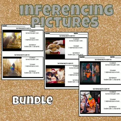 Making Inferences with pictures Fall Holiday Activity Lesson | Autumn