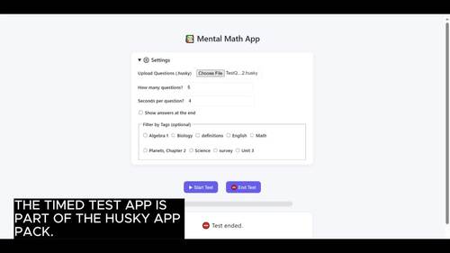 Timed Test Maker • Fluency Practice & Review Quiz Generator for Teachers