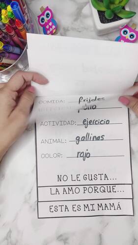 Spanish Mother's Day Flip Book | Día de las Madres Librito Interactivo ...