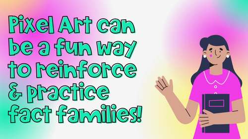 Fact Families - Multiplication Division Related Facts Pixel Art ...