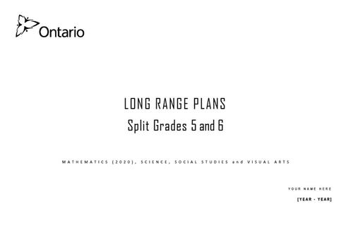 Split Grade 5/6 Ontario Long Range Plans Editable (.docx & .pdf) Great ...