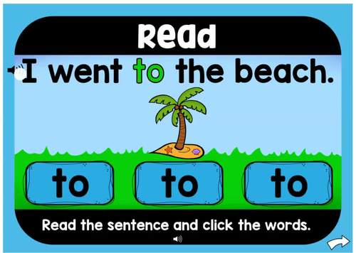 Sight Words ‘TO’ Boom Cards™ – Digital Task Cards | Distance Learning