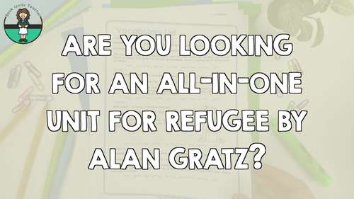 Refugee (Gratz) Novel Study Digital & Print Vocabulary Comprehension ...