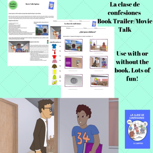 La clase de confesiones Movie Talk/Book Trailer +14 Activities Spanish ...