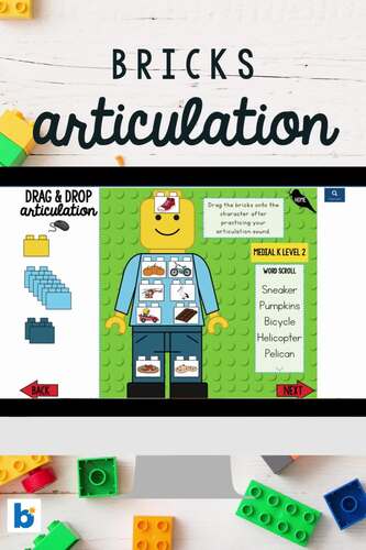 K Building Bricks Boom™ Cards, Printable Articulation Worksheets ...