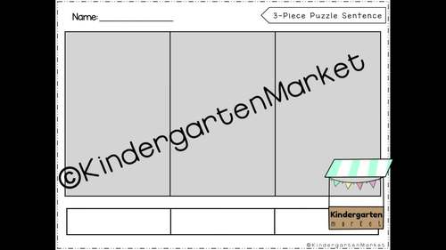 Holiday Sentence Building Activities with Picture Puzzle and Coloring ...