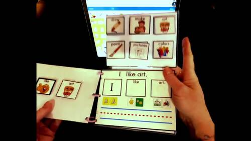 ART: Create Sentences by matching, AAC: Lamp WFL supports | TPT