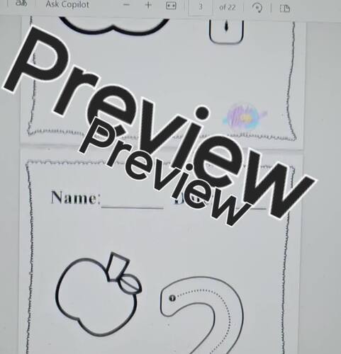 Errorless Number Recognition-Apples by Media Mamaw | TPT