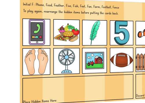 Digital Thanksgiving Articulation Game - Find The Hidden Pumpkin Pie