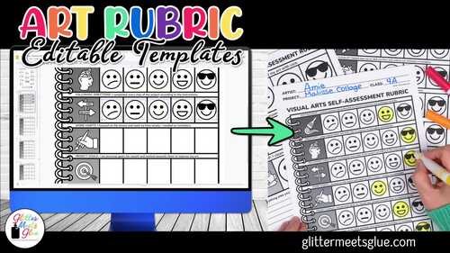 Editable Art Rubric for Elementary, Middle School Visual Arts Grading ...