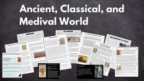 World History Curriculum Bundle Part 1: Ancient & Medieval: Print & Digital