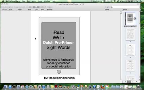Pre-Primer Sight Word Activities by The Autism Helper | TPT