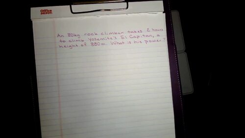 Calculating Power (Model Problem Solving) by Physics Hawk | TPT