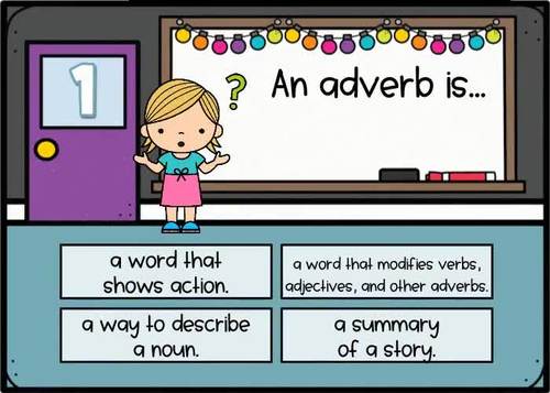 All about Adverbs Boom Cards™ Digital Task Cards by Mrs Stewart in 3rd
