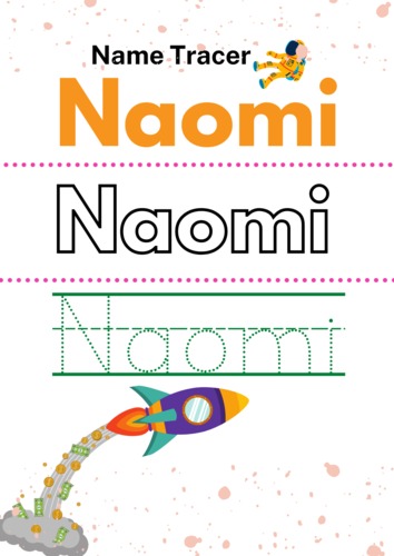 Custom Name Tracing Practice, Handwriting Trace Personalized Worksheets
