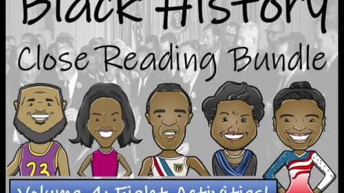 Black History Volume 4 Close Reading Comprehension Bundle | 5th & 6th Grade