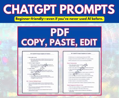 AI for Educators ChatGPT Your Teachers Artificial Intelligence | TPT