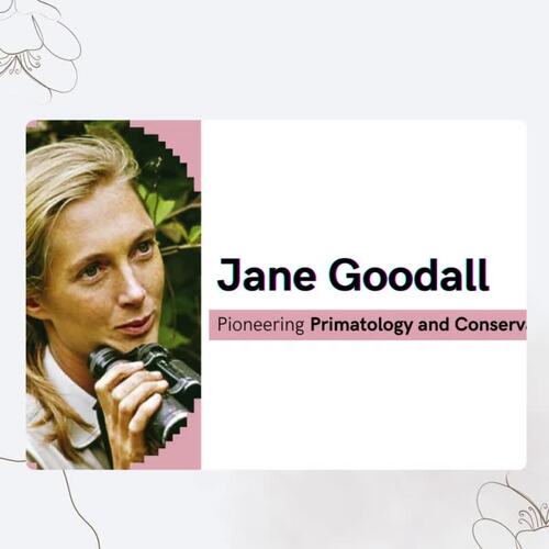 Jane Goodall - Women Making History by ContemplateU | TPT