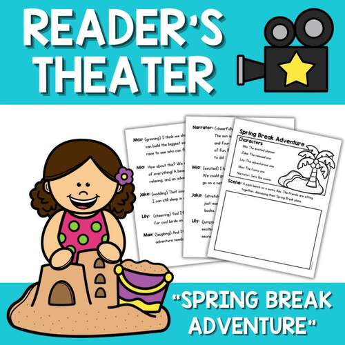 Spring Break Readers Theater Reading Activity Skit | Fun Reading ...