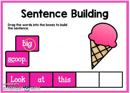 Blends Sentence Building Boom Cards - Blending and Segmenting | TPT