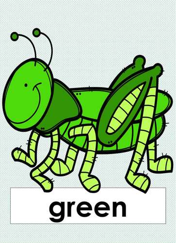 C04: Grasshopper Color Reference Bulletin Boards & Puzzles | TpT