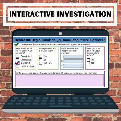 Mail Carrier Nonfiction Reading Response Activities Digital Printable ...