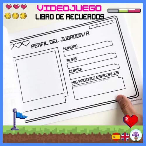 End of the Year Memory book- Video Game theme. End of the year activities.