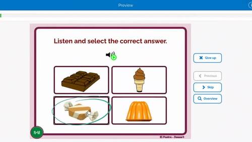 Boom Cards - El Postre - Dessert by NATAM | TPT