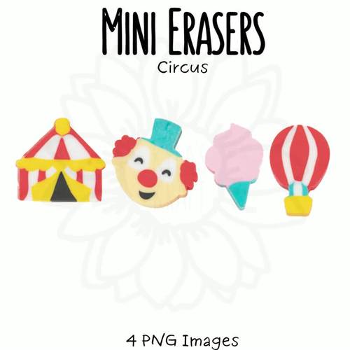 Circus Mini Erasers | Mockup Movable Supplies for TPT Sellers by Kyla's ...